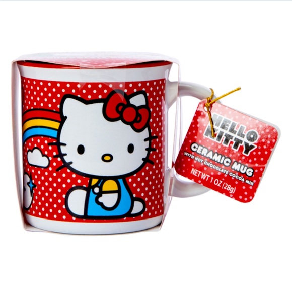 Hello Kitty | Dining | Hello Kitty Mug With Hot Chocolate Cocoa Mix ...